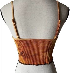 SHEIN | Tops | Shein Crop Top Size Small Gold Mustard Handkerchief ...
